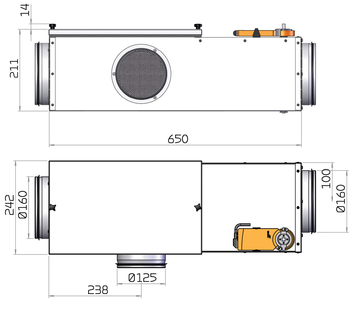 EM-Box - mit einem Stahlfilter als extra Sicherung